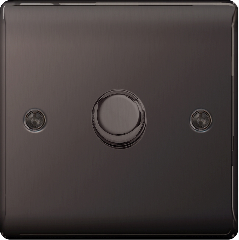 1gang 1Way Dimmer Switch Black Nickel - Timbermills