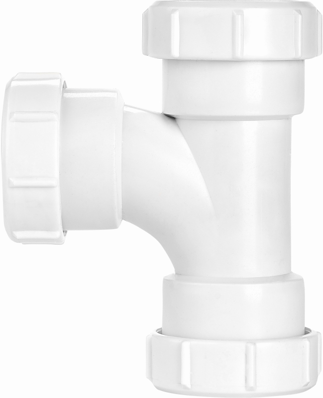 40mm Multifit Swept T White - Timbermills