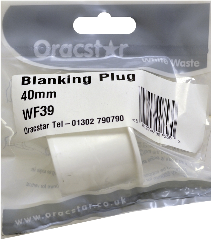 40mm Plastic Blanking Plug - Timbermills