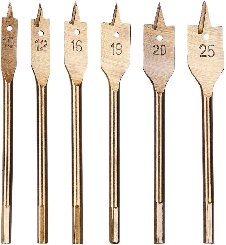 6pc Flat Wood Bit Set - Timbermills