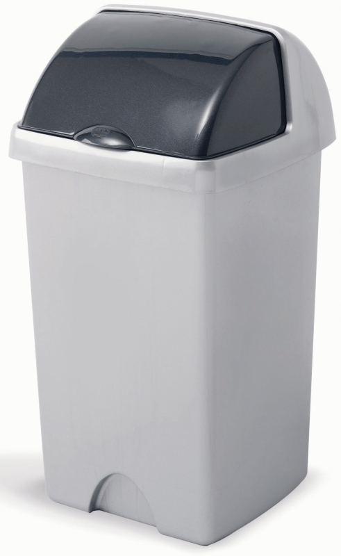 Addis 24Ltr Roll Top Bin Metallic - Timbermills