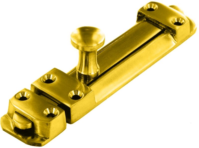 Brass door bolt heavy 100mm - Timbermills