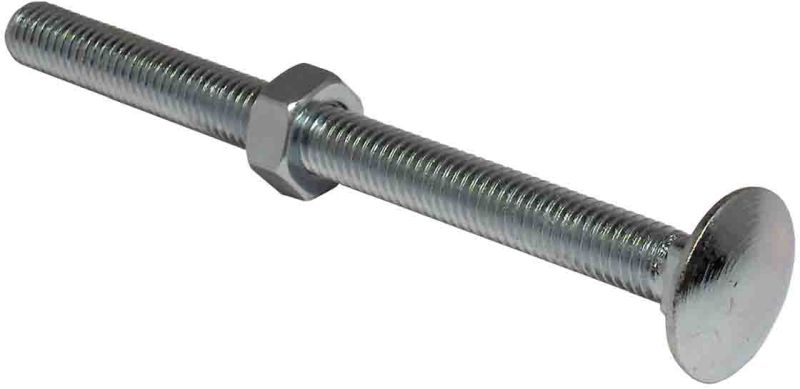 Cup Sq Bolt Nut M8 x 40 BZP - Timbermills