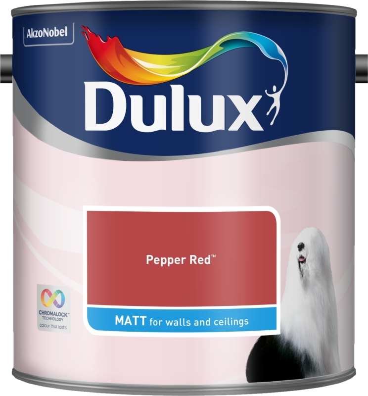 Dulux Matt Emulsion Pepper Red 2.5 Litres - Timbermills