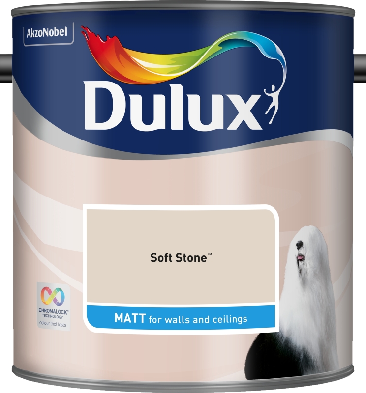 Dulux Soft Stone Matt Emulsion 2.5 Litres - Timbermills Dulux Soft Stone Matt Emulsion 2.5 Litres - Timbermills