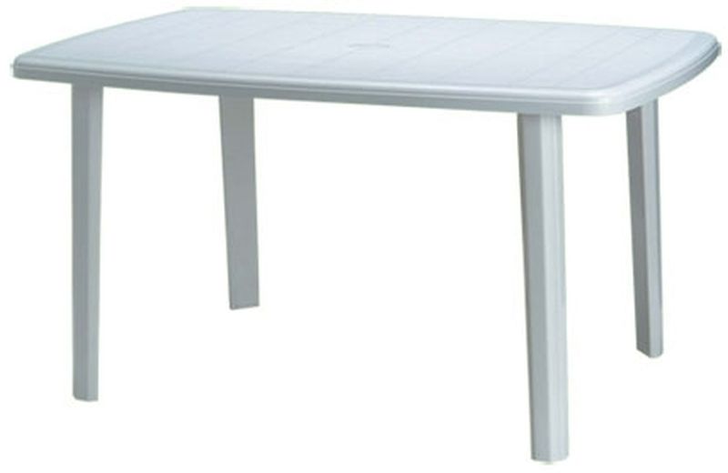 Oval Resin Table White 140cm - Timbermills