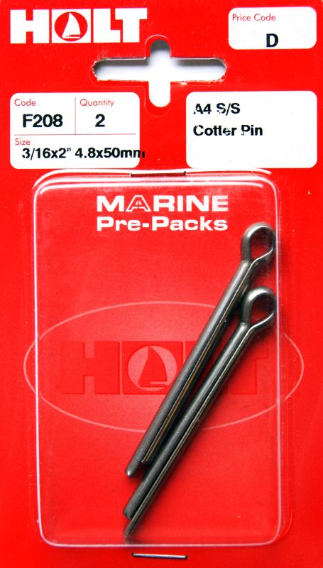 S/S Cotter Pin 4.8x50mm CD2 - Timbermills