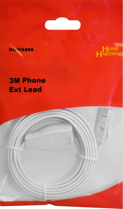 Telephone Extension Lead 3m - Timbermills