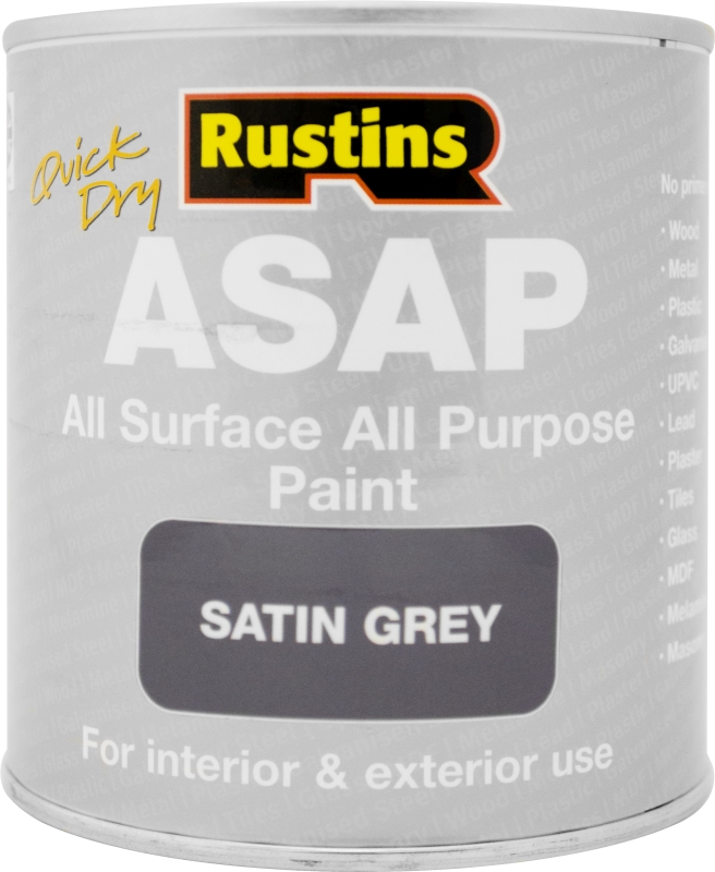 Rustins ASAP Satin Grey 500ml - Timbermills