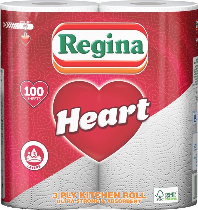 Regina Heart Kitchen Roll (2) - Timbermills