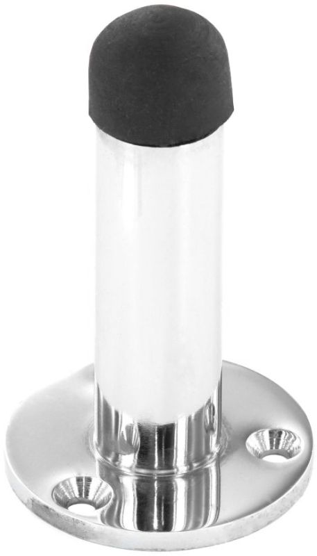Chrome projecting door stop 63mm - Timbermills