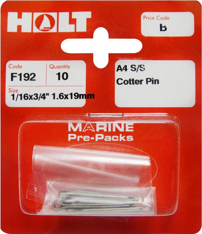 S/S Cotter Pin 1.6x19mm CD10 - Timbermills