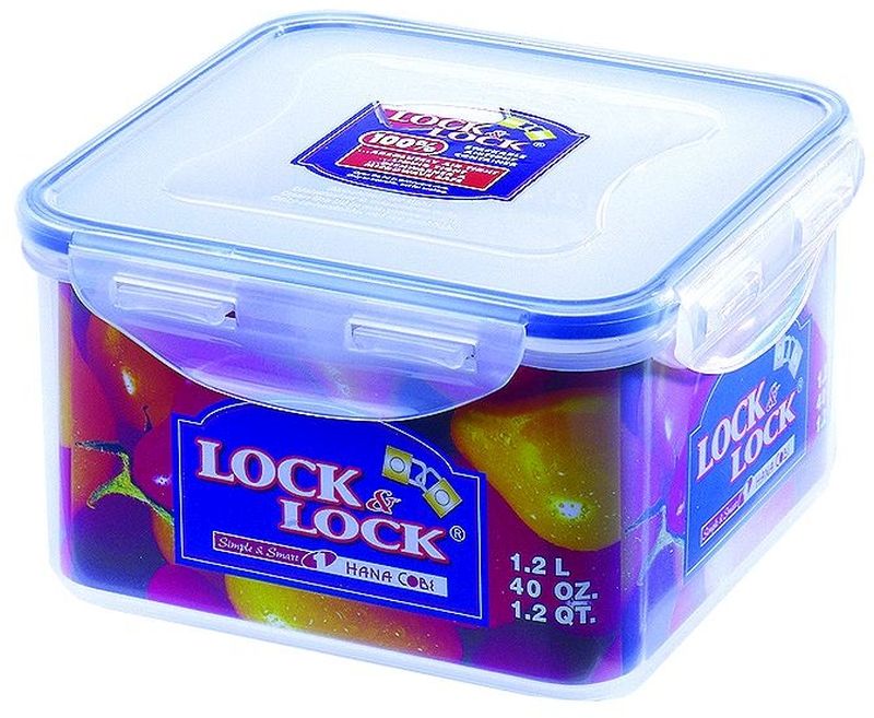Lock & Lock Food Box Square 1.2Lt - Timbermills